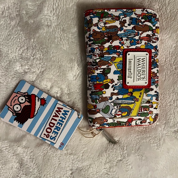 Loungefly | Accessories | Loungefly Red And Blue Wheres Waldo Bag ...